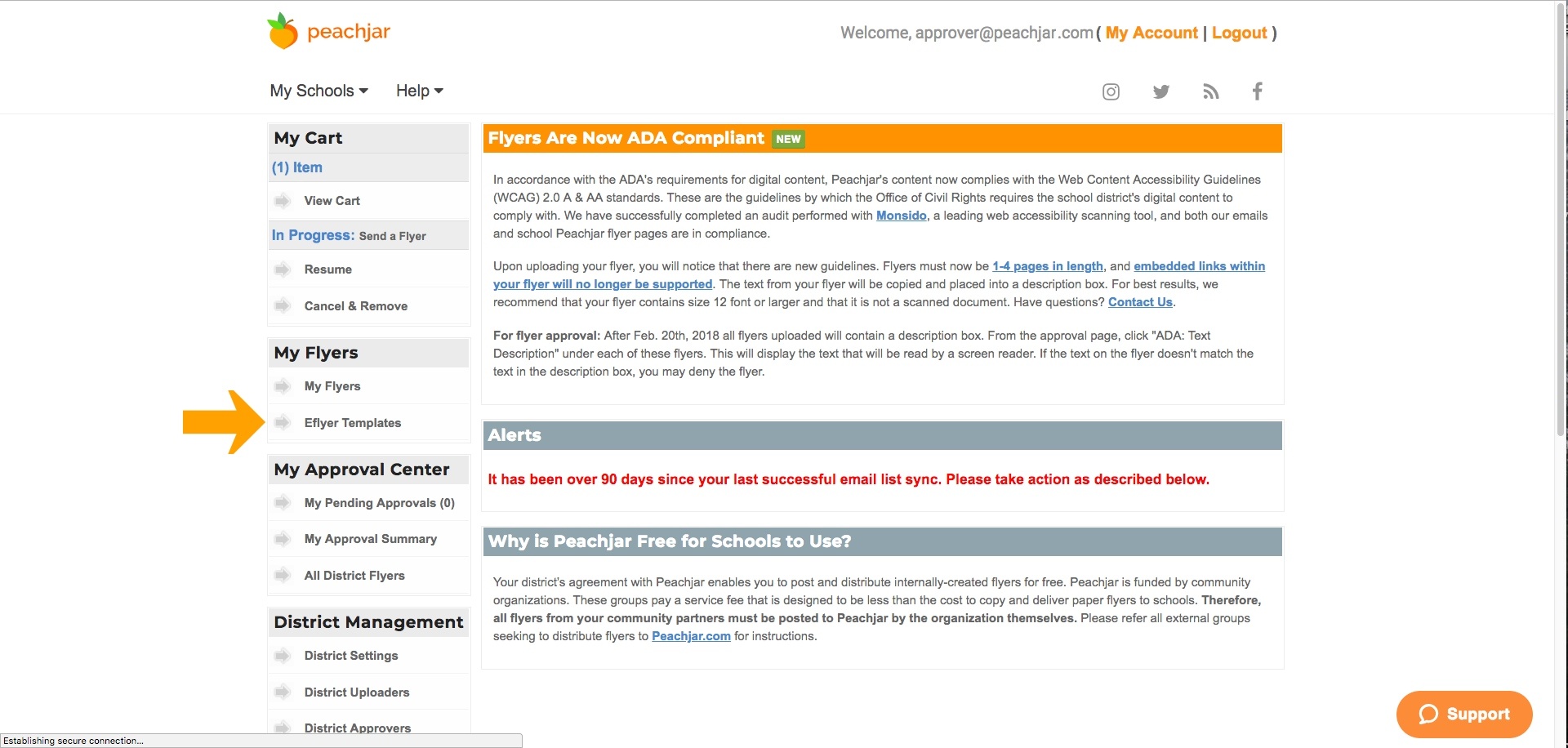 All About Peachjar Flyer Templates